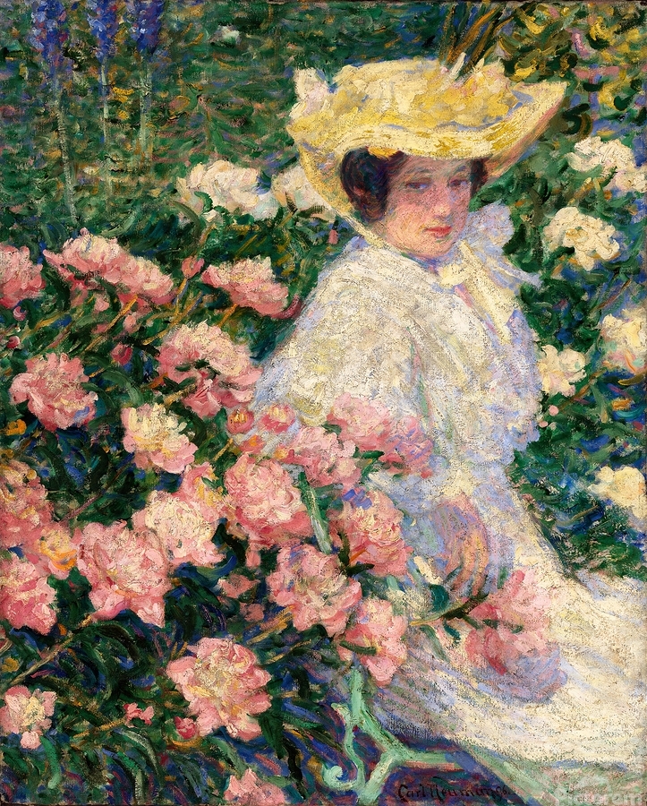 Portrait of the Artist’s Wife. Helene [1896] by Carl Newman [1858–1932 ...