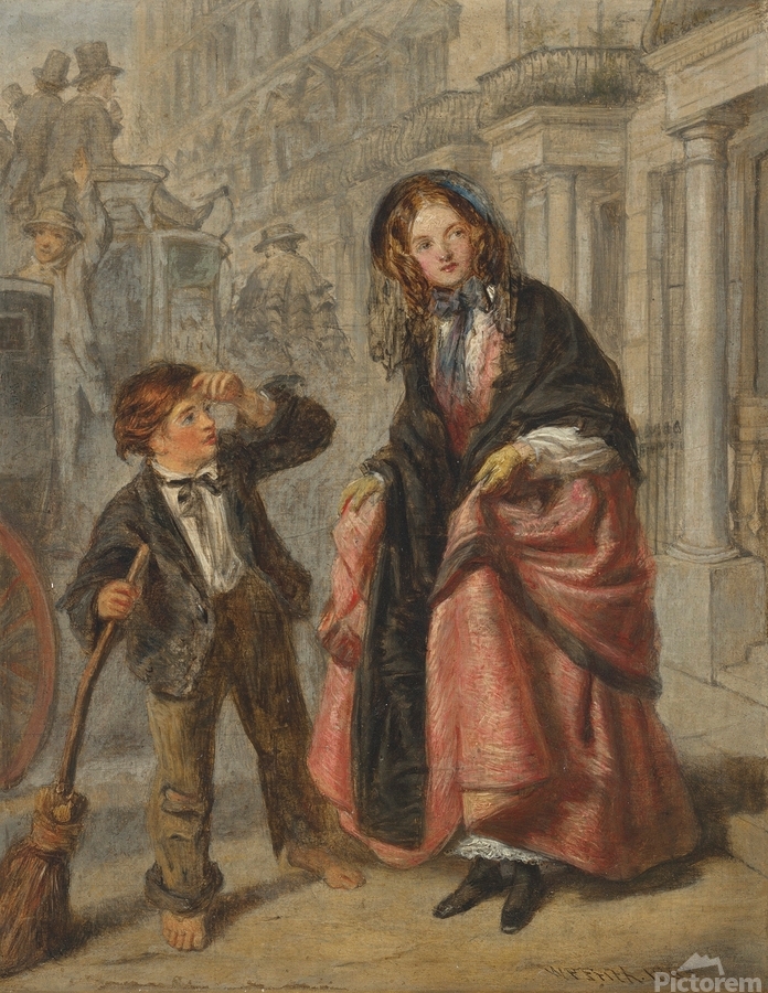 The crossing sweeper [1863] by William Powell Frith [1819–1909] by ...