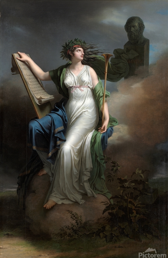 Calliope. Muse of Epic Poetry [1798] by Charles Meynier [1768–1832] by ...