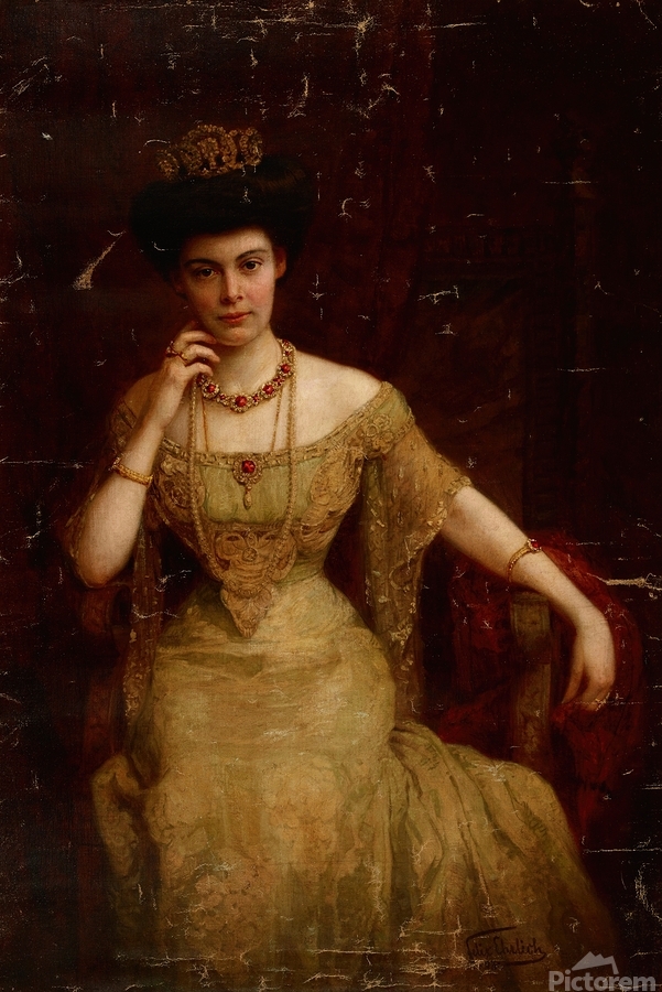 Portrait of Augusta Victoria of Schleswig–Holstein [1858–1921]. Wife of ...