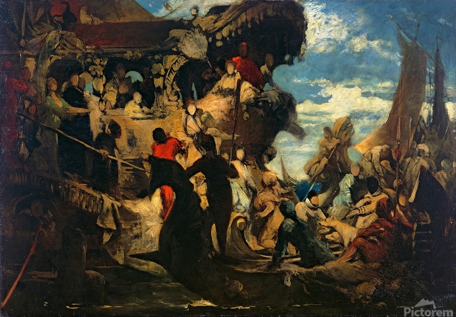 Venedig Huldigt Catarina Cornero [1872] by Hans Makart [1840–1884] by ...