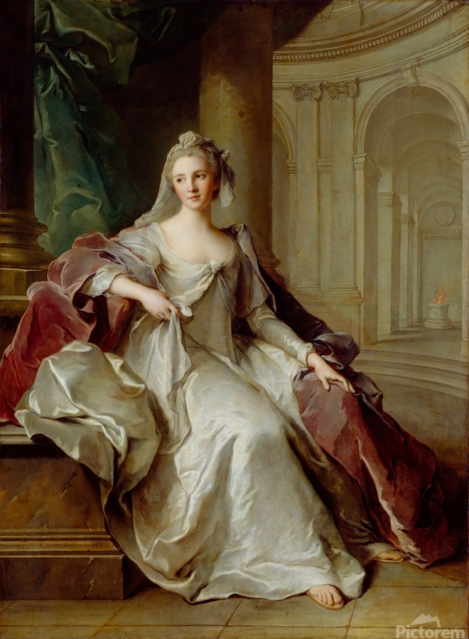 Madame Henriette de France as a Vestal Virgin [ca. 1749] by Jean–Marc ...