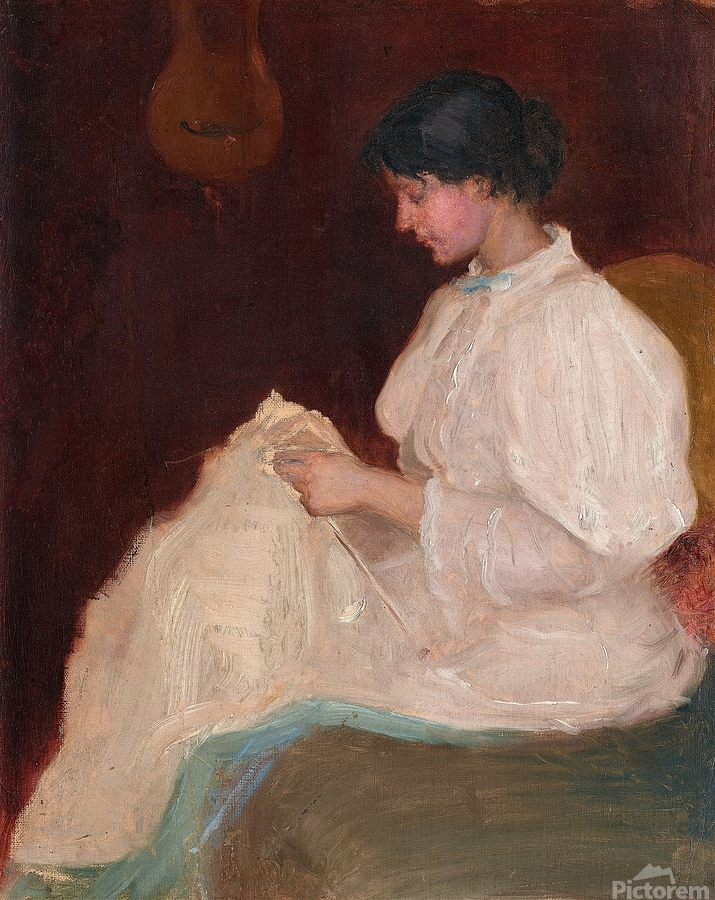 Helen Pratt [1897] by Bela Lyon Pratt [1867–1917] by MyCozyFineArt Wall Art