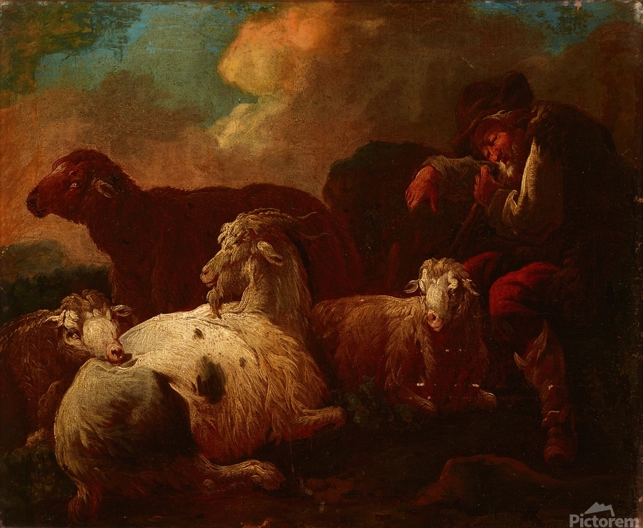 Goats and Sheep [1690] by Philipp Peter Roos [1657–1706] by ...