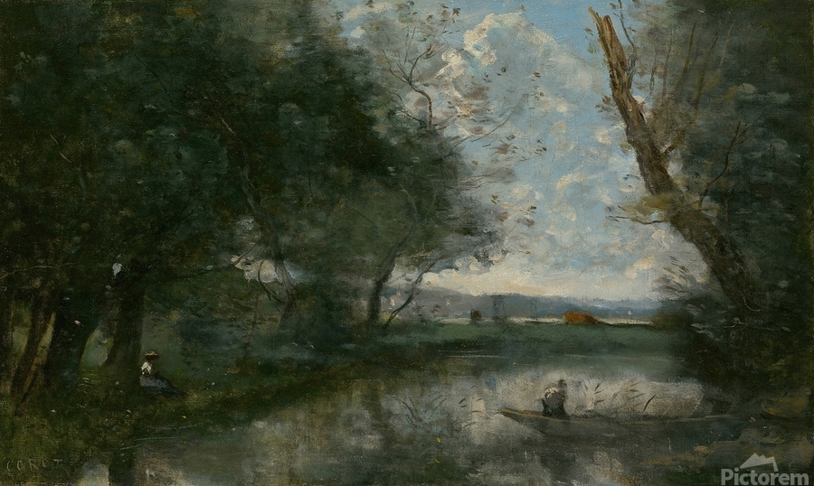 Landscape [1865–70] by Jean–Baptiste–Camille Corot [1796–1875] by ...