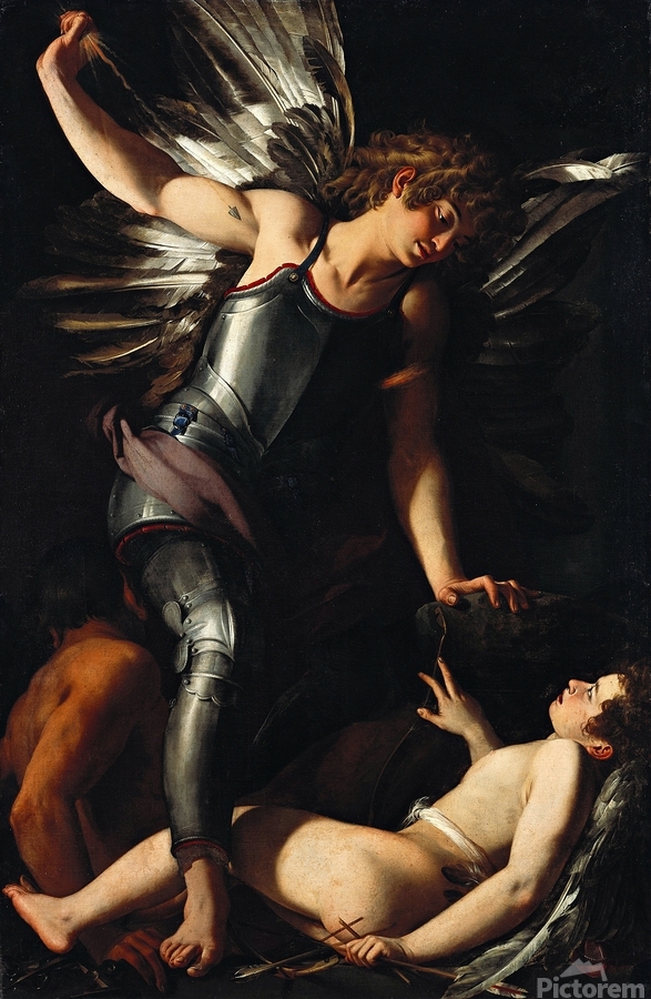 The Divine Eros Defeats The Earthly Eros [C. 1602] by Giovanni Baglione ...