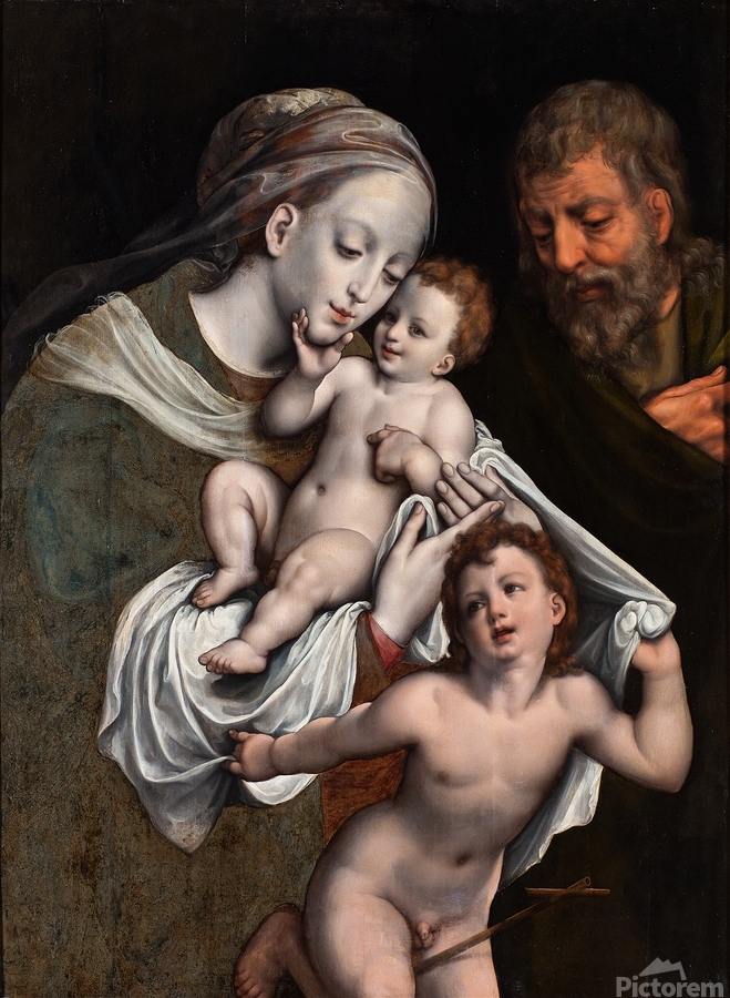 The Holy Family with the Infant St John by Cornelis van Cleve [1520–after 1570] by MyCozyFineArt ...