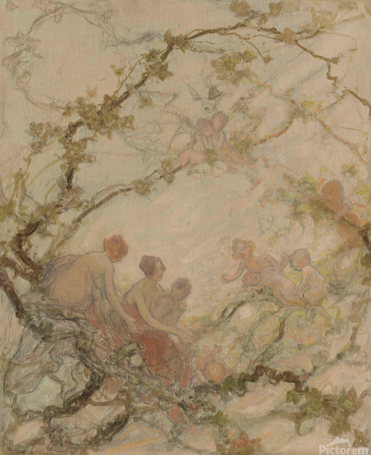 Femmes et enfants dans les branchages [1929] by Georges Picard [1857 ...