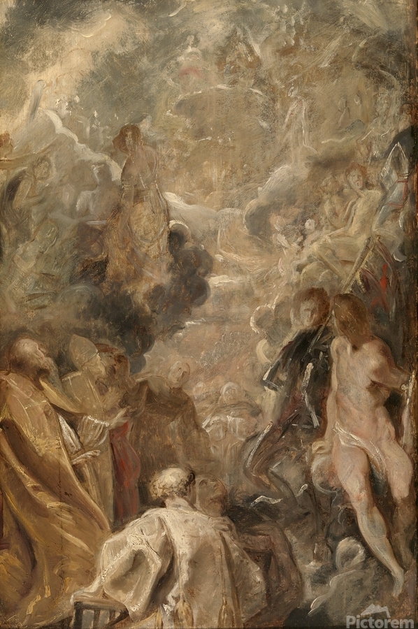 All Saints [circa 1614] by Peter Paul Rubens [1577–1640] by MyCozyFineArt Wall Art