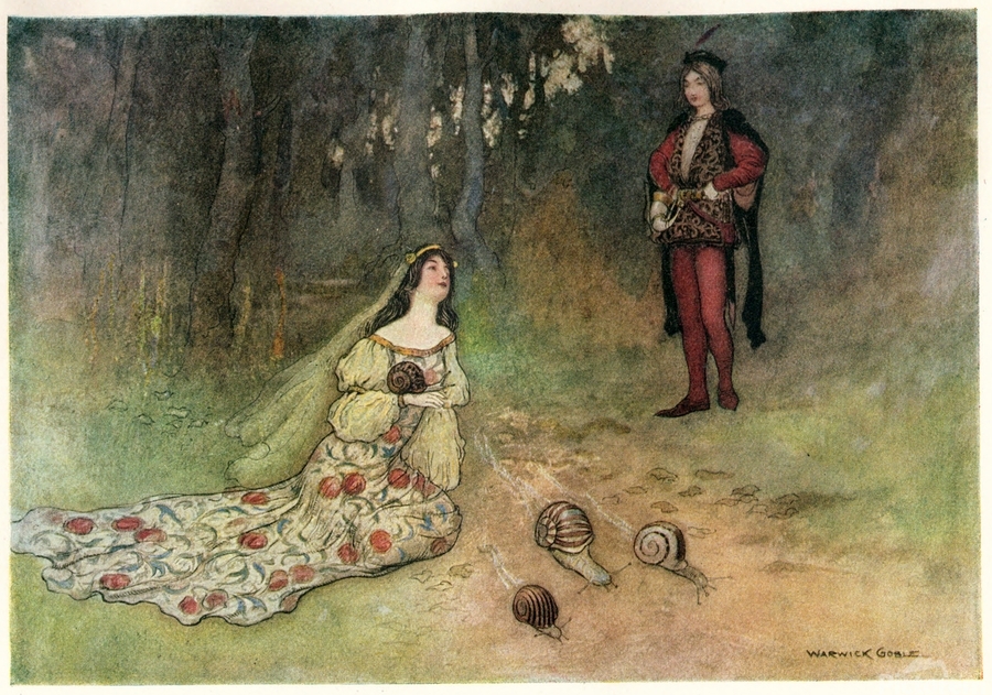 The Prince and Filadoro with the Snails [1911] by Warwick Goble [1862 ...