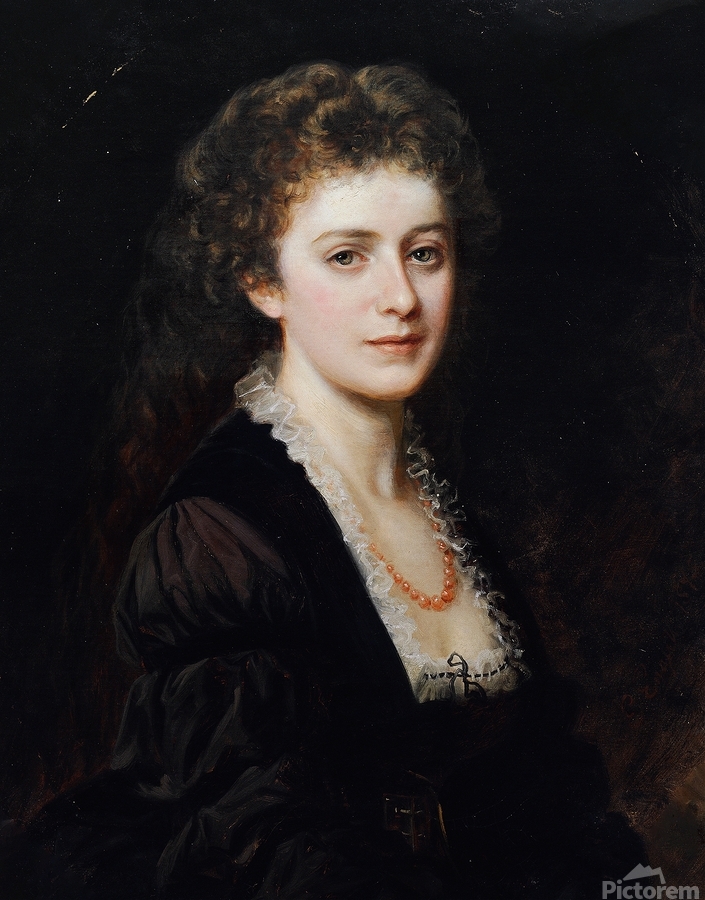 Portrait of a lady [1875] by Eduard Ritter von Engerth [1818–1897] by ...