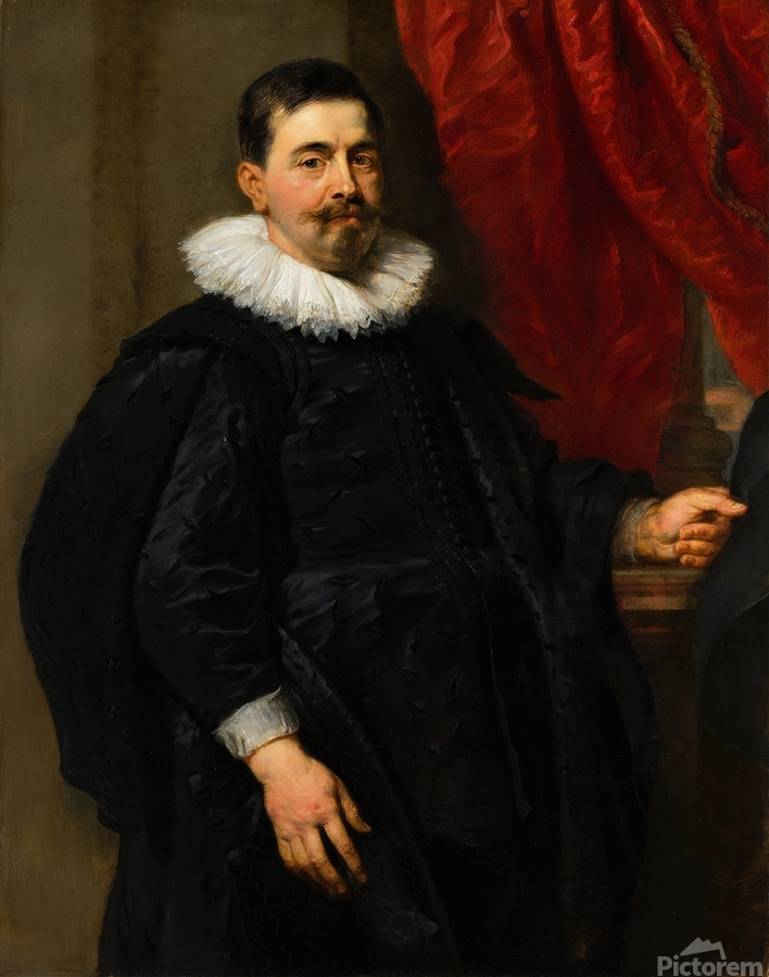 Portrait of a Man.possibly Peter van Hecke [c. 1630] by Peter Paul ...