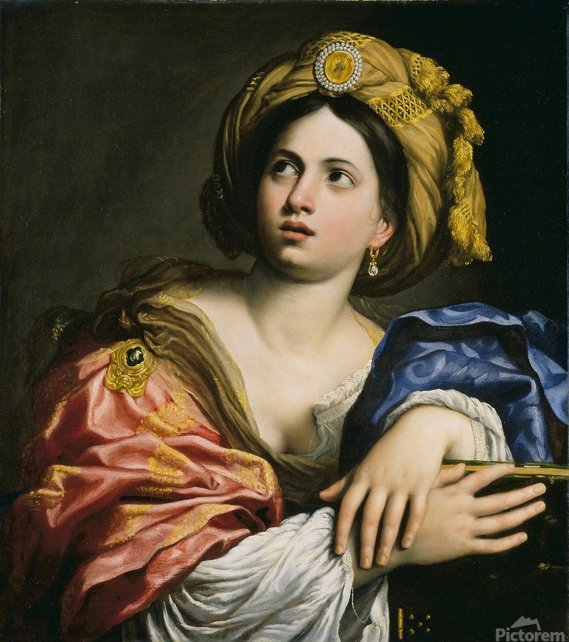 A Sibyl [early 1620s] by Domenichino [1581–1641] by MyCozyFineArt Wall Art