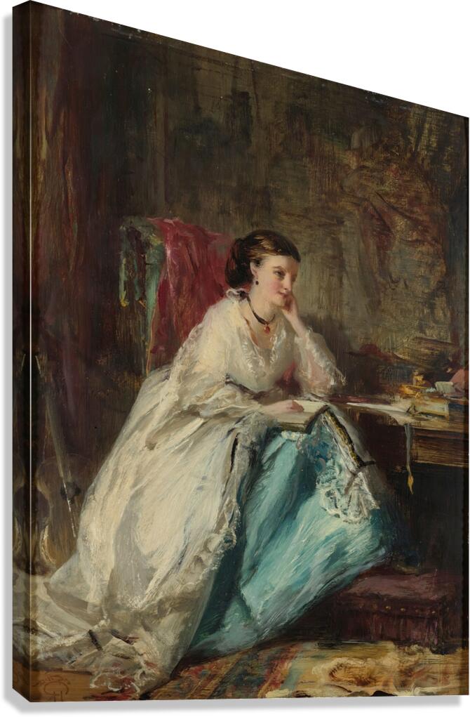 Woman in Her Study by Robert Duddingstone Herdman [1863–1922] par ...