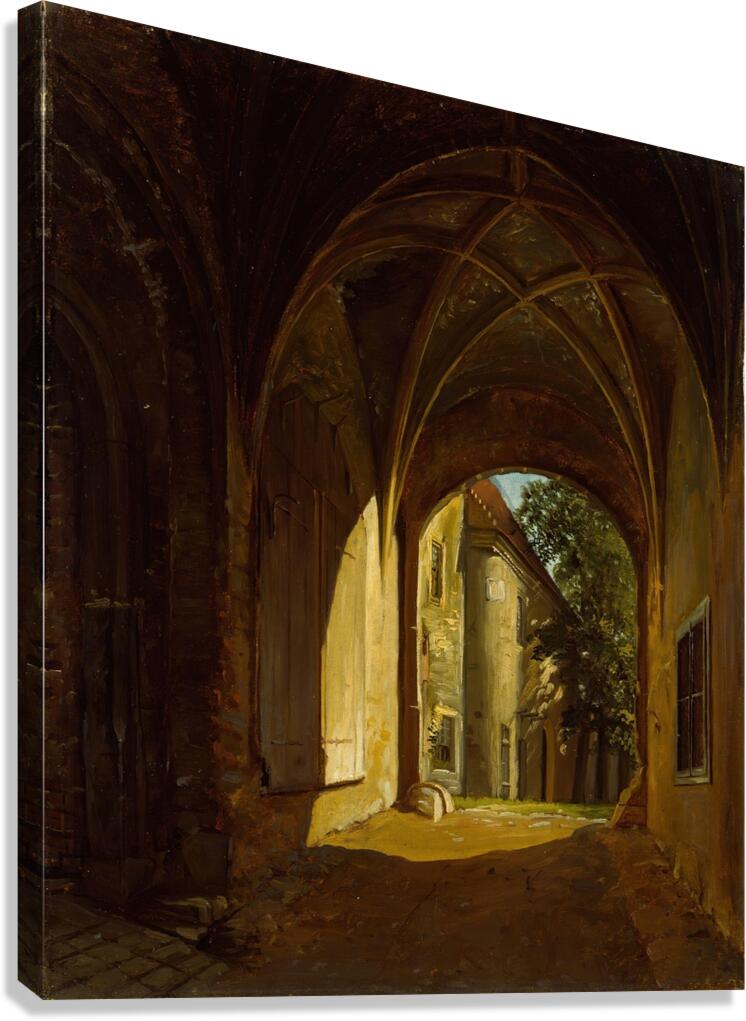 A Vaulted Hall in the Scharfenberg Castle near Dresden [1829] by Thomas ...