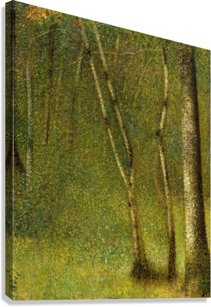 The Forest at Pontaubert [1881] by Georges Seurat [1859–1891] par ...