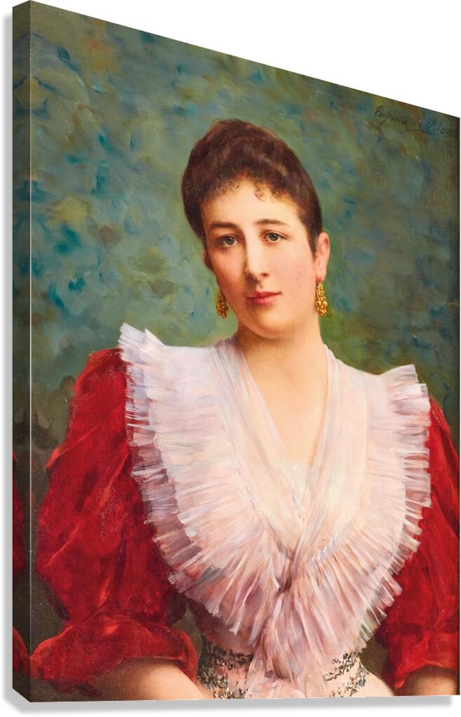 Portrait of Olga Sardegna Daverio by Eugen von Blaas [1843–1931] by ...