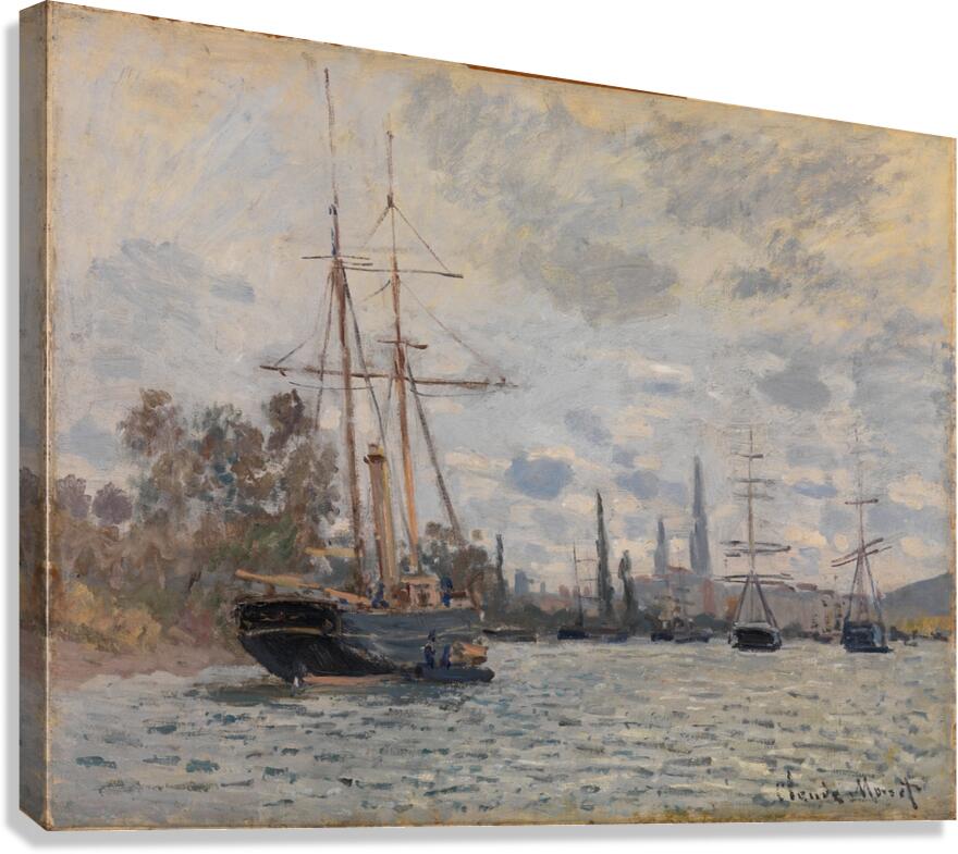 The Seine near Rouen [ca 1874] by Claude Monet [1840–1926] by ...