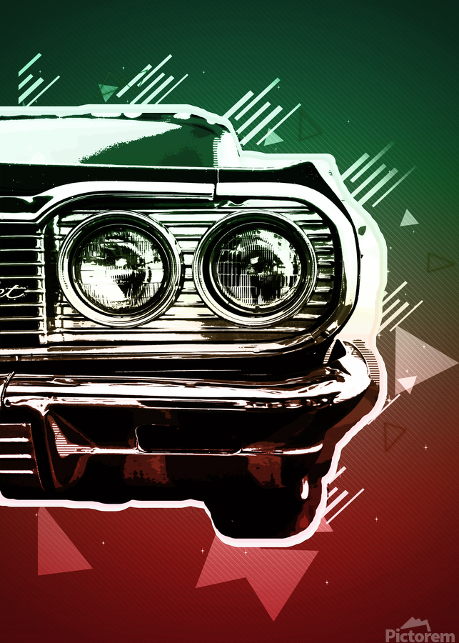 Chevy Retro Poster by Jason Aj Wall Art