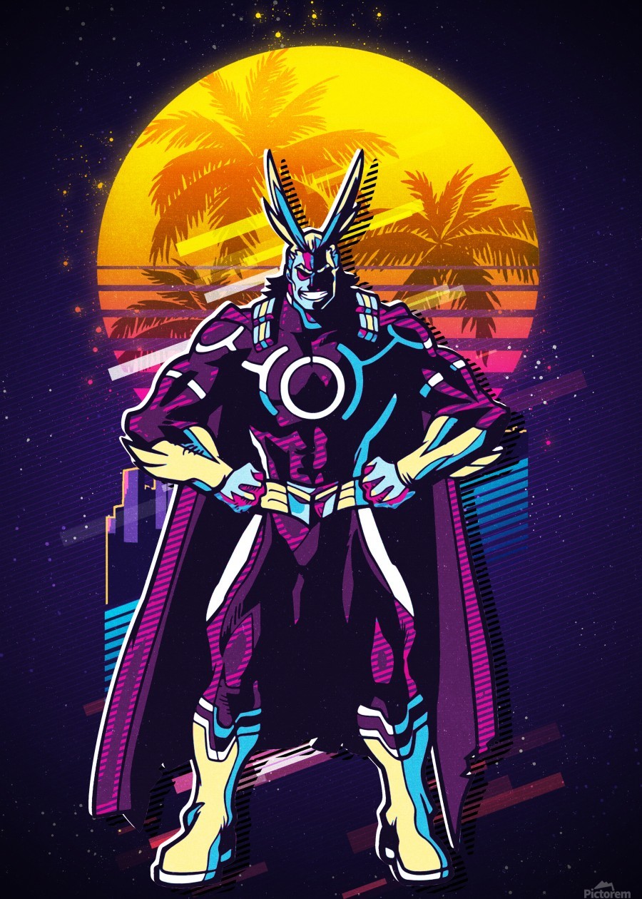 All Might 2 by DK Artwork Wall Art