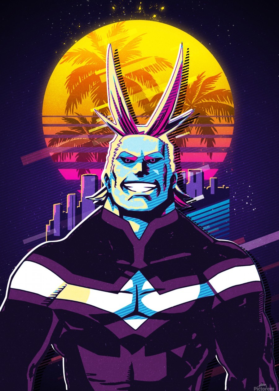 All Might 4 by DK Artwork Wall Art