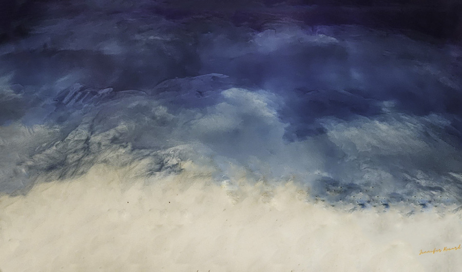 Beach View Too by Jennifer Record Wall Art