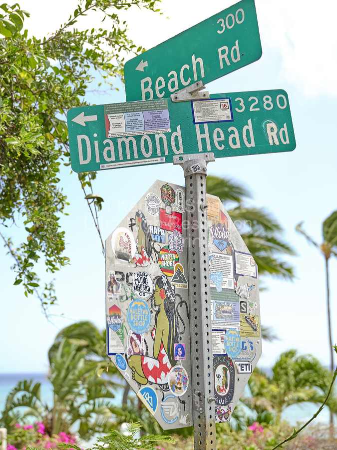 Hawaii Street Sign by Kamara Studio Ultra High Resolution Mural Prints ...