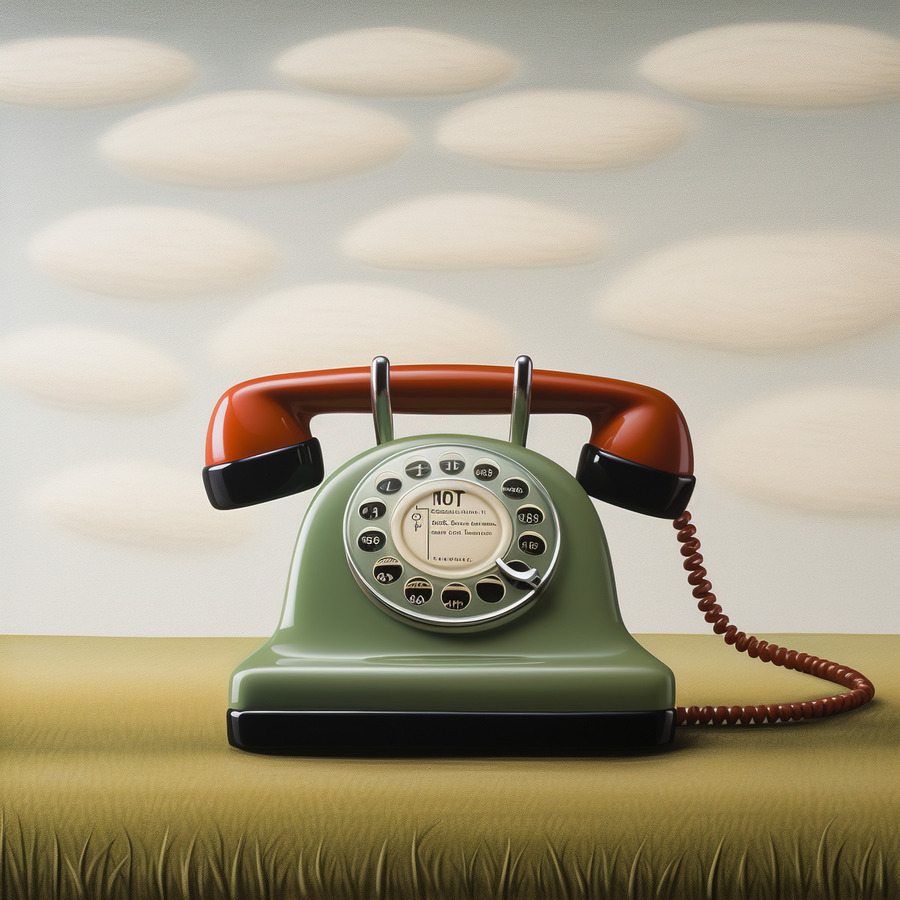 Telephone 1960s by Iko Knyphausen Wall Art