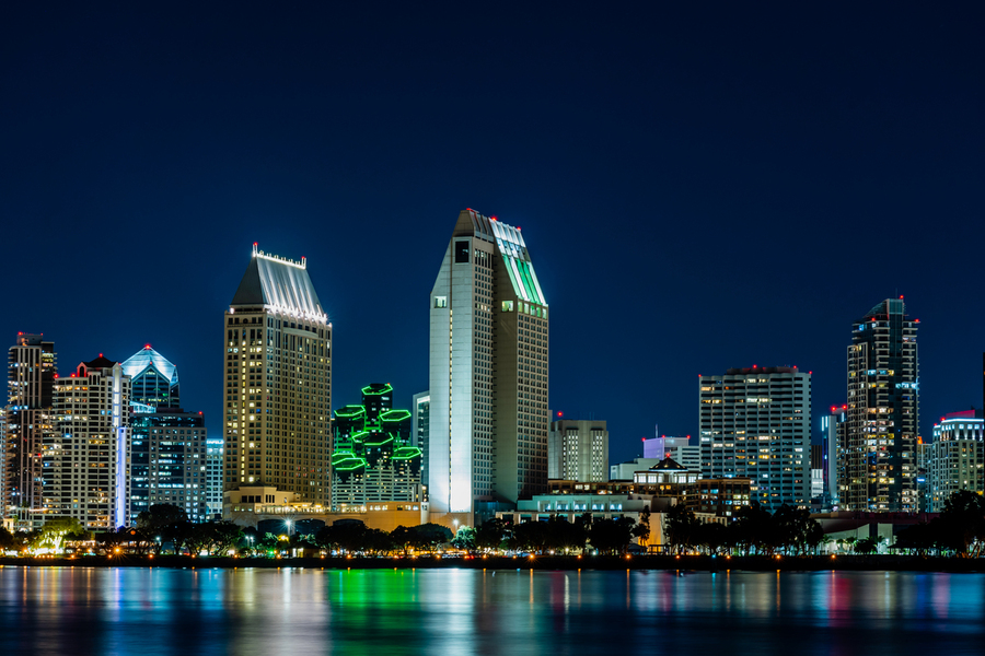 Coronado skyline by Reginald Blair Wall Art