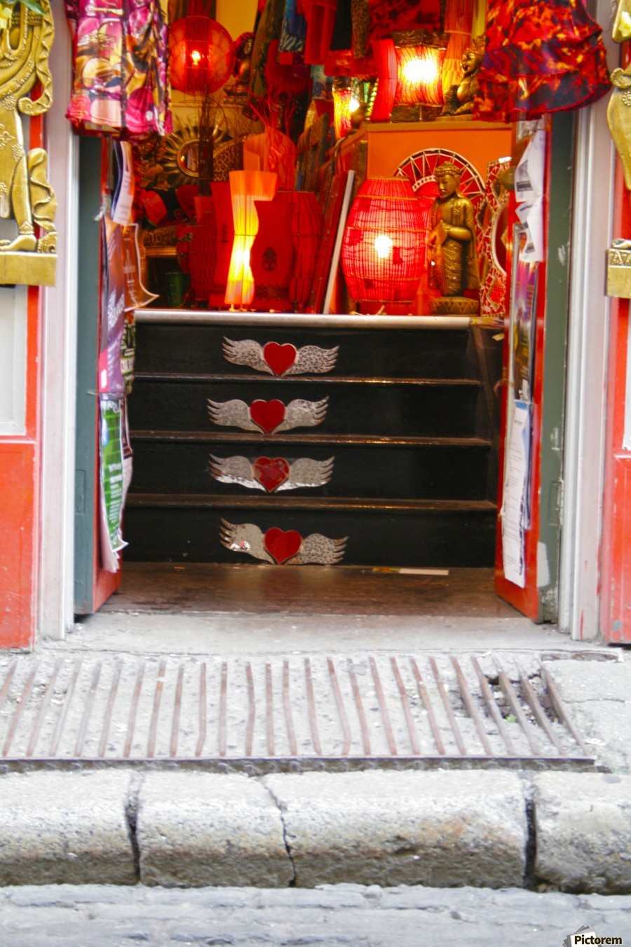Storefront Steps, Dublin, Ireland by Tara K Wall Art