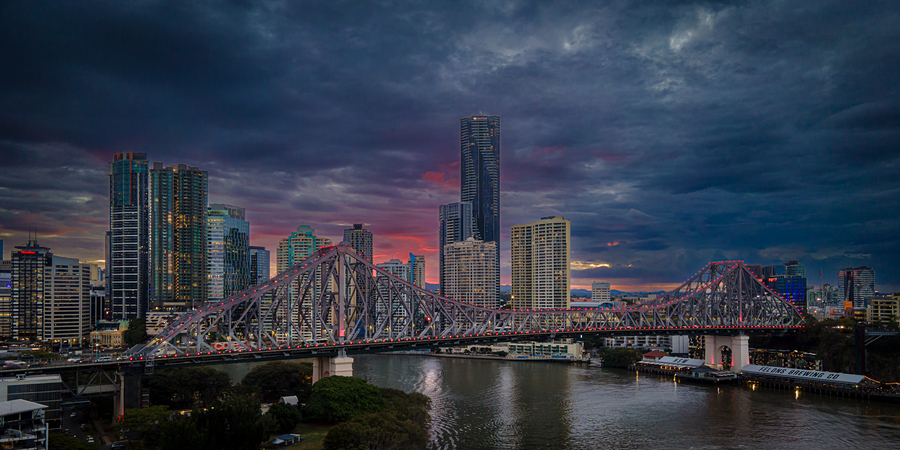 Storey Bridge by Coastal Palms Media Wall Art