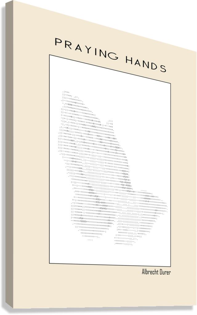 Praying Hands – Albrecht Durer 1508 – Ascii a by Doa Project Wall Art