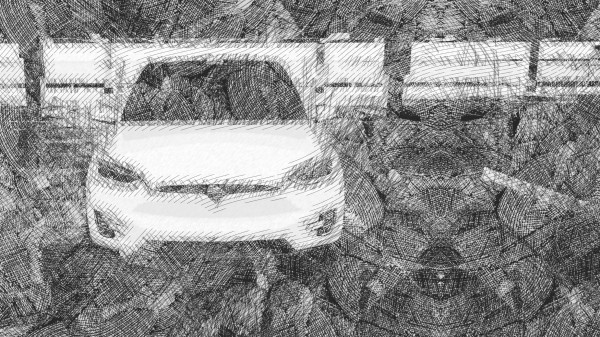 2017 Novitec Tesla Model X Modern Cars Etching Poster by ASAR STUDIOS ...