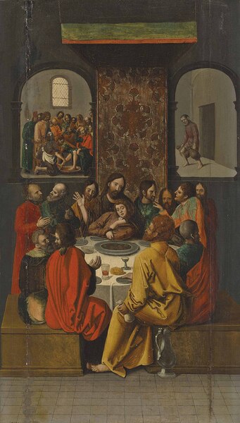 German School 16th century The Last Supper with C by ASAR STUDIOS Wall Art