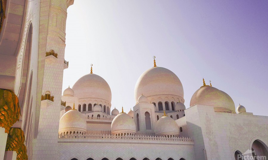 Amazing Mosques around the world 050 Infrared Purple by ASAR STUDIOS Wall Art