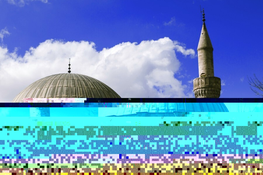 Ancient mosque Infrared Purple by ASAR STUDIOS Wall Art