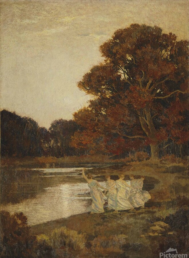 MILE RENE MENARD PARIS 1862 1930 La Ronde by ASAR STUDIOS Wall Art