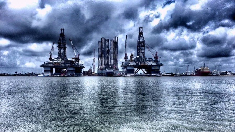 Dark Shipyard by ph0enixd0wn Wall Art