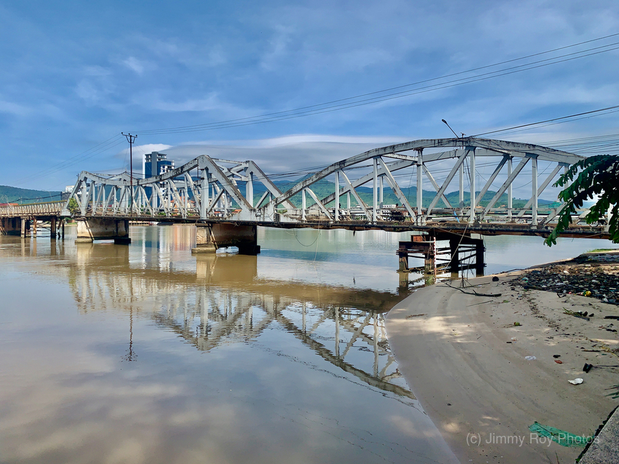 Kampot Bridge by Jimmy Roy Photos Wall Art