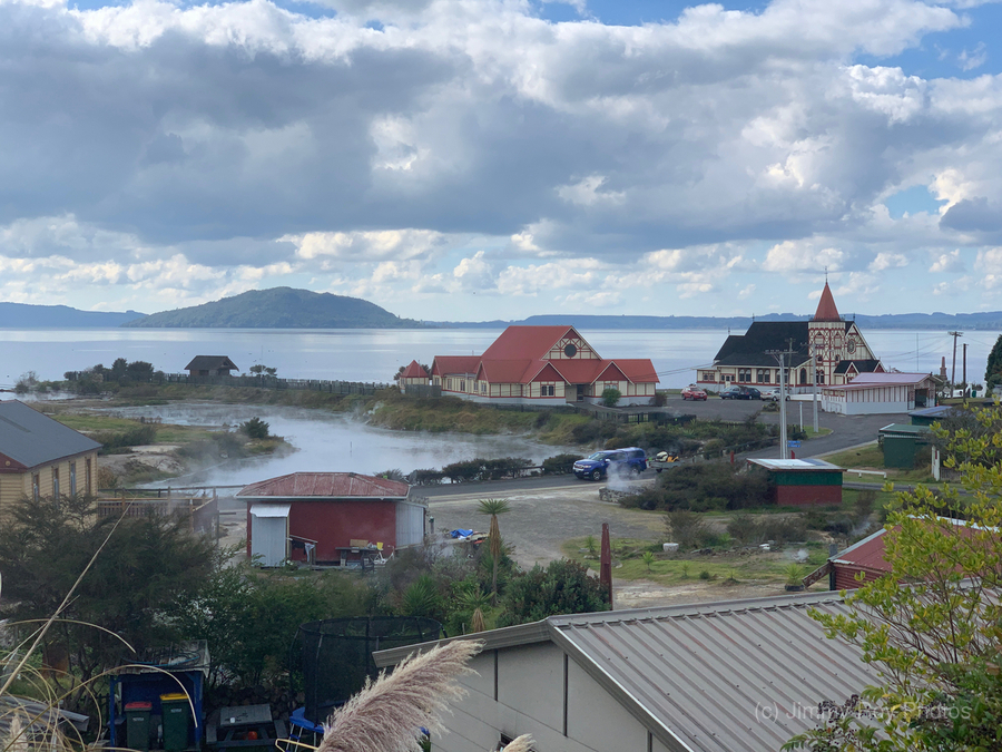 Rotorua City New Zealand by Jimmy Roy Photos Wall Art