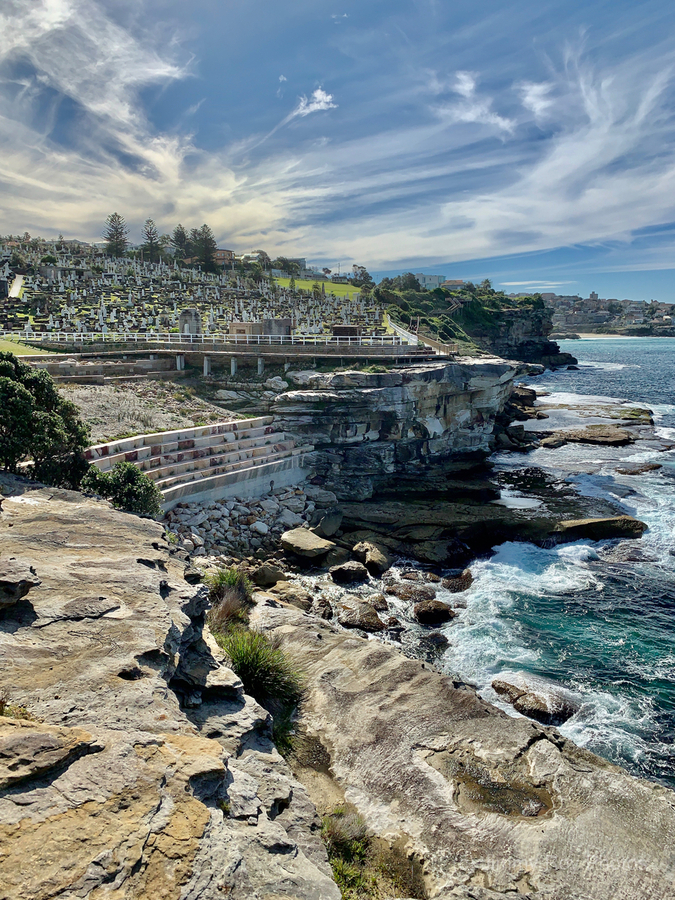 Waverley Cemetery by the Ocean Australia by Jimmy Roy Photos Wall Art