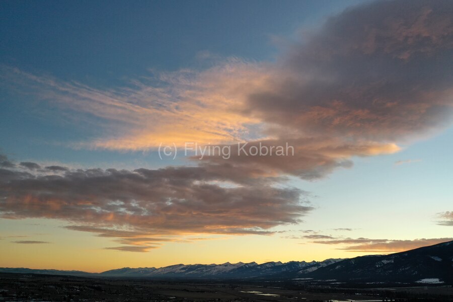 Bitterroot Valley Sunset by Flying Kobrah Wall Art