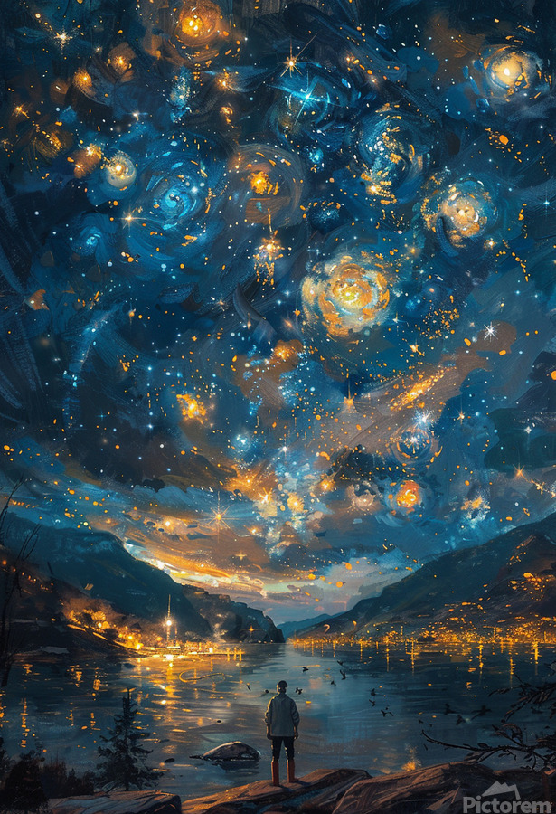 Full body image of Vincent Van Gogh by Maxleron Wall Art