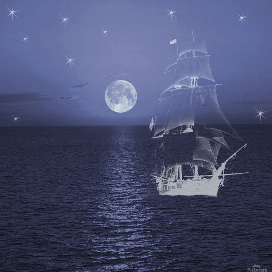 Ghost Ship by Jacqueline Sleter Wall Art