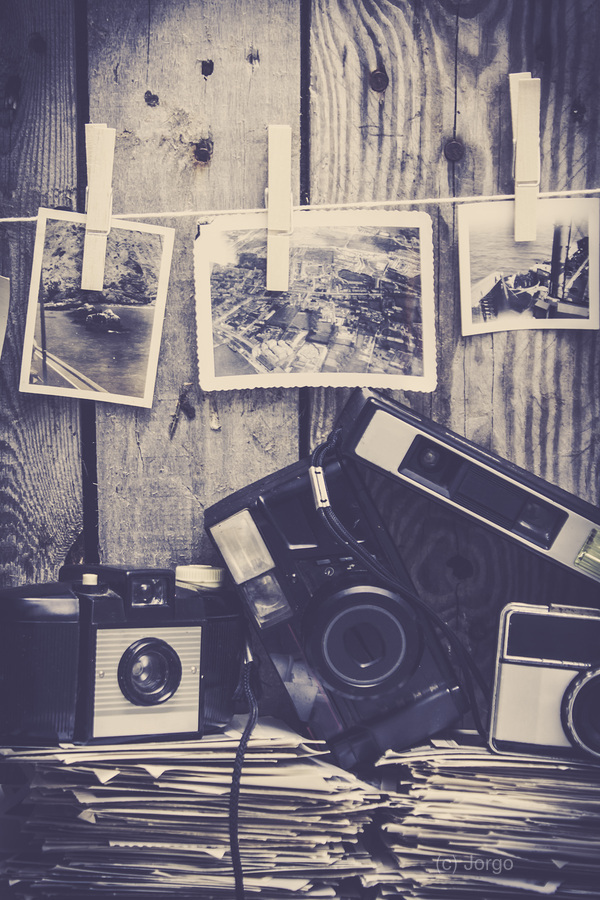 Vintage camera gallery by Jorgo Wall Art