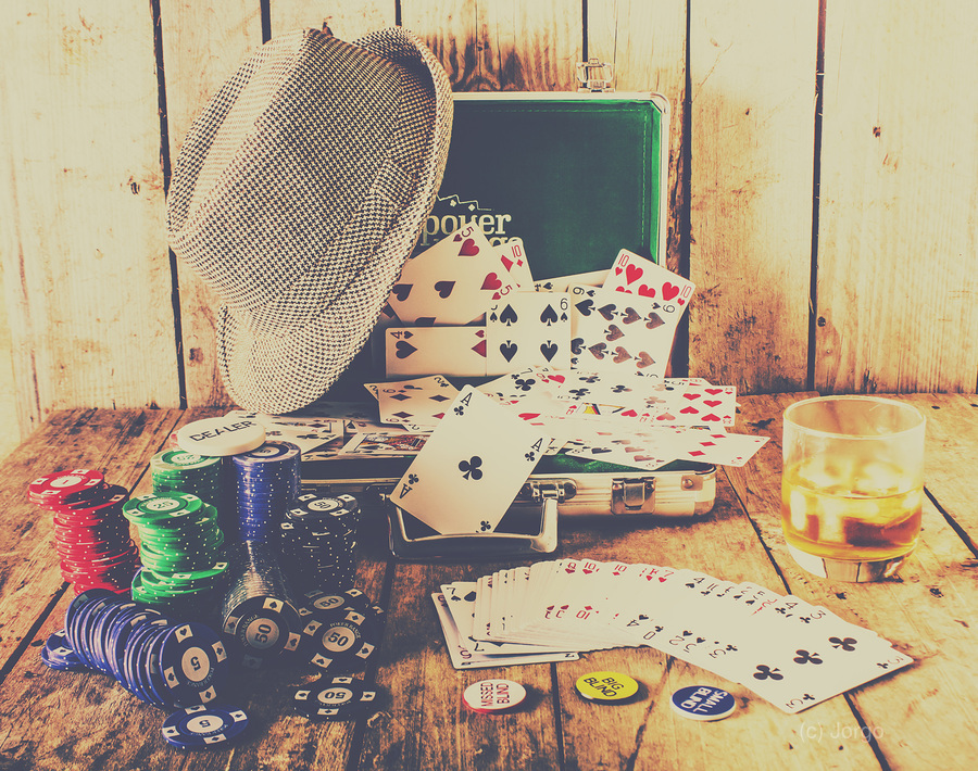 Stacking the deck by Jorgo Wall Art