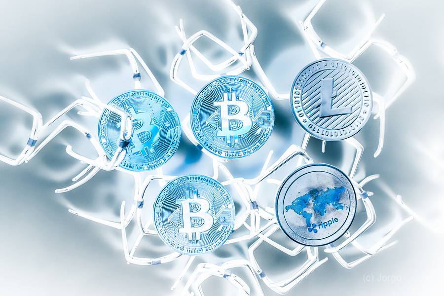 Blockchain network by Jorgo Wall Art