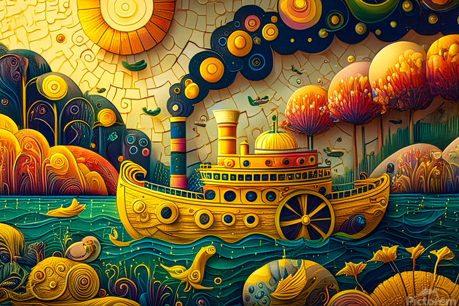 We All Live in a Yellow Submarine by Bob Tamburello Wall Art