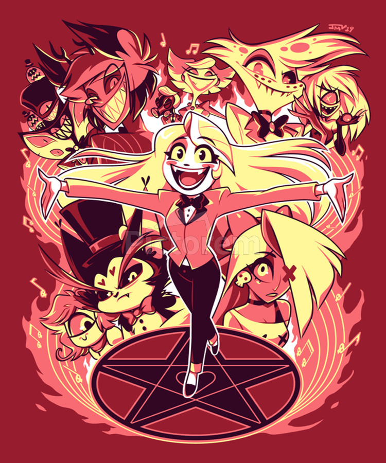 hazbin hotel by Dungnguyen Wall Art