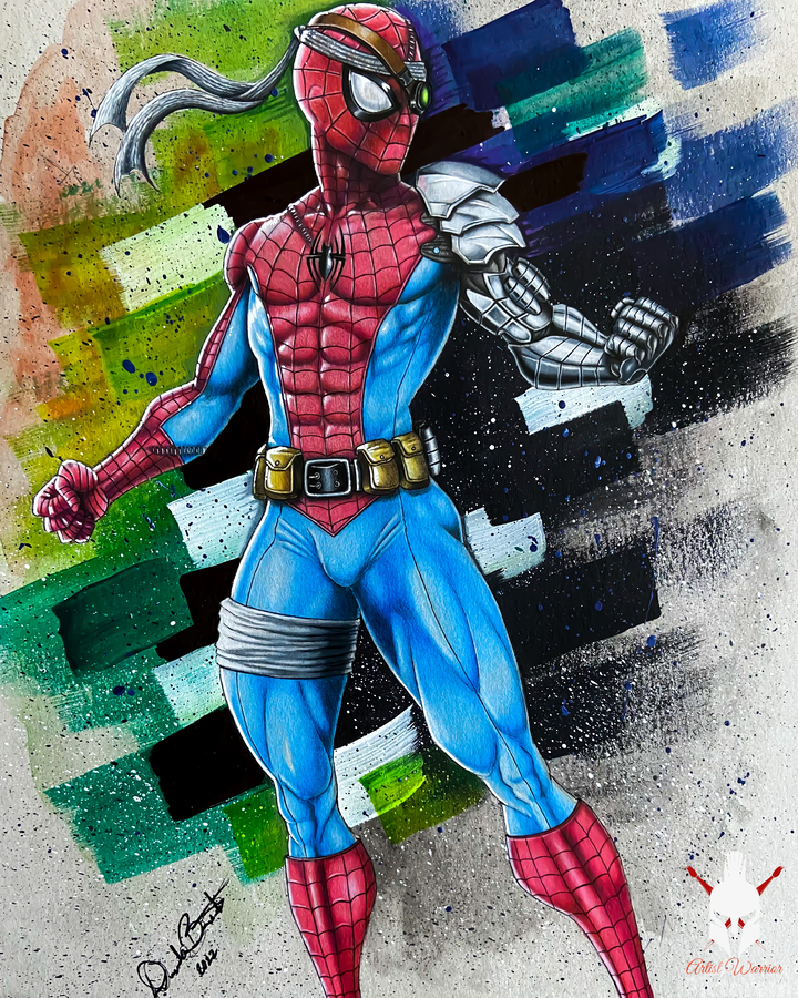 Cyborg Spider-man by Your Artist Warrior Dani Bastos Wall Art